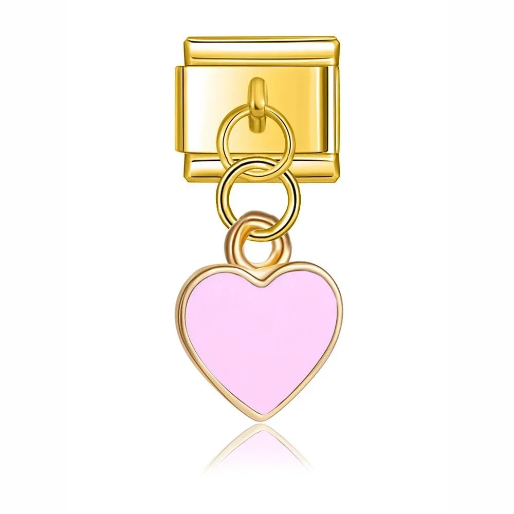 Charm Corazón rosa – Italian Charms
