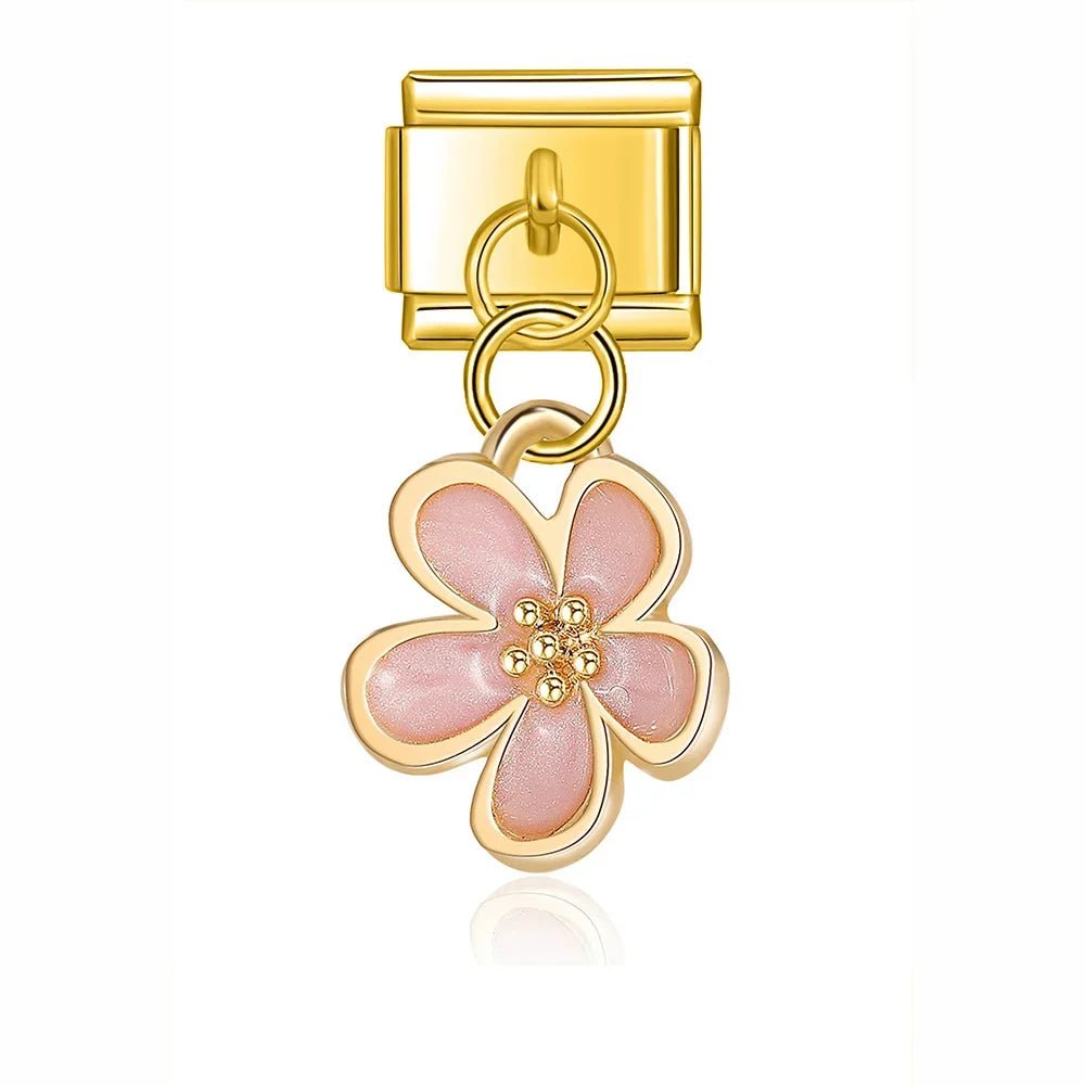 Charm Flor rosa – Italian Charms